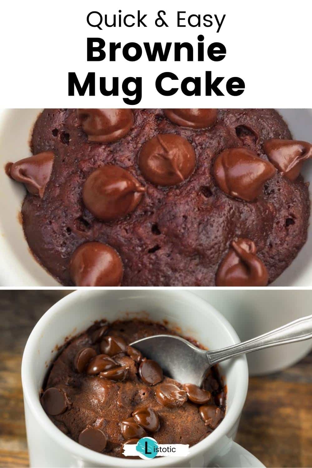 Easy 2 Minute Microwave Brownie Mug Cake Recipe