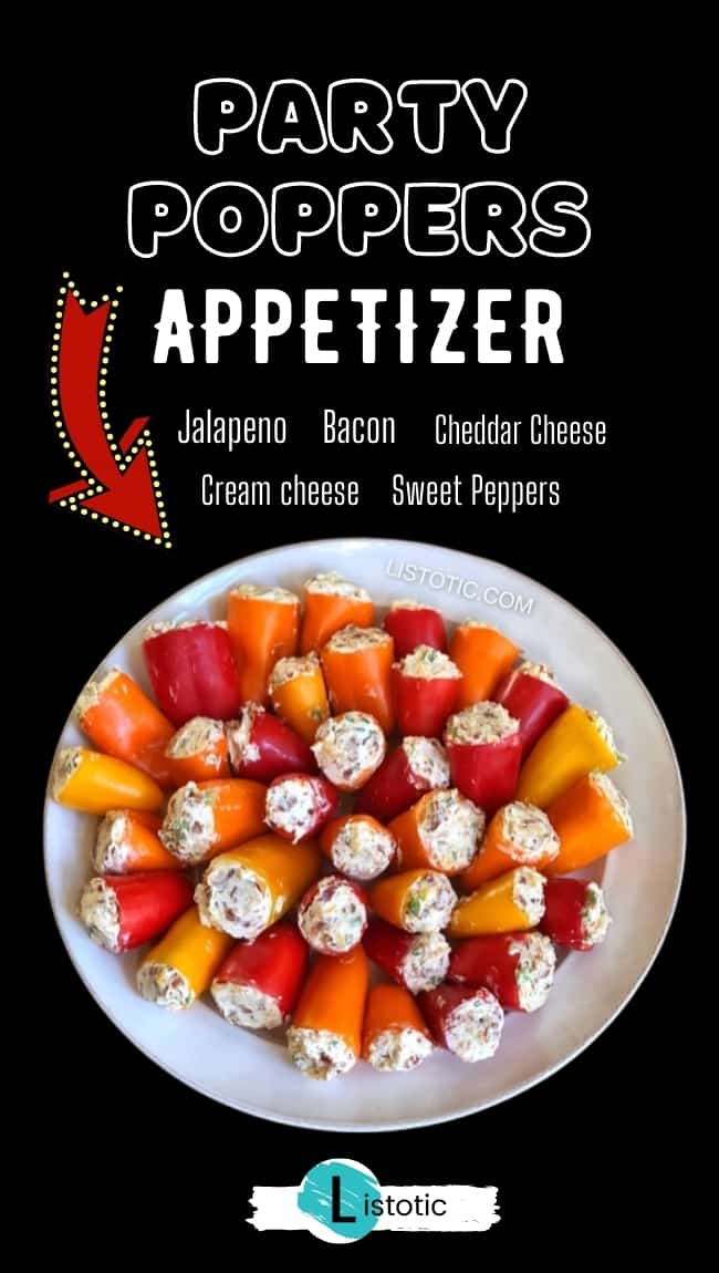 Easy Appetizer Idea: PARTY POPPERS (Make Ahead - only 5 Ingredients)