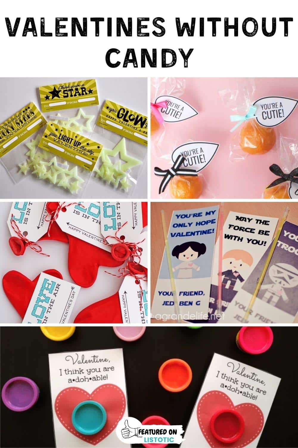 30+ Candy Free Valentine Ideas ⋆ Listotic Valentine's Day Feature