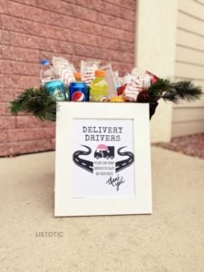 delivery driver snack sign ⋆ Listotic