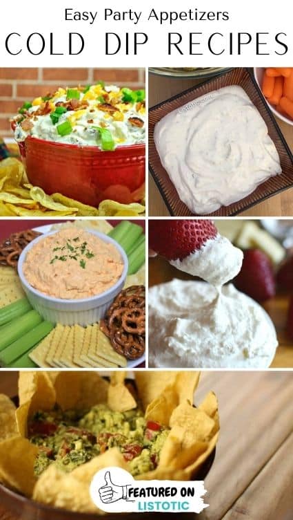 Easy Cold Dip Recipes - Best Party Appetizers ⋆ Listotic