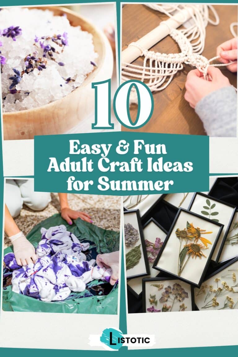 10 Creative Adult Craft Ideas to Try This Summer ⋆ Listotic